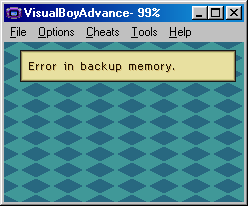 GBA cartridge memory problem. : r/Gameboy