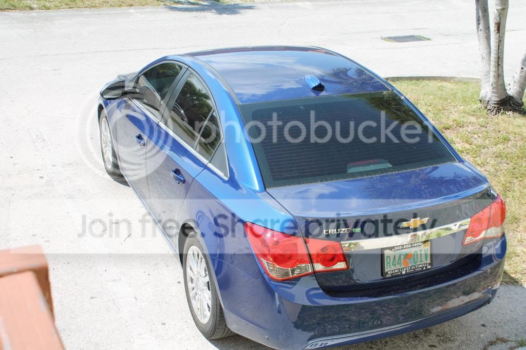 Window Tint on the blue topaz Cruze | Chevrolet Cruze Forums