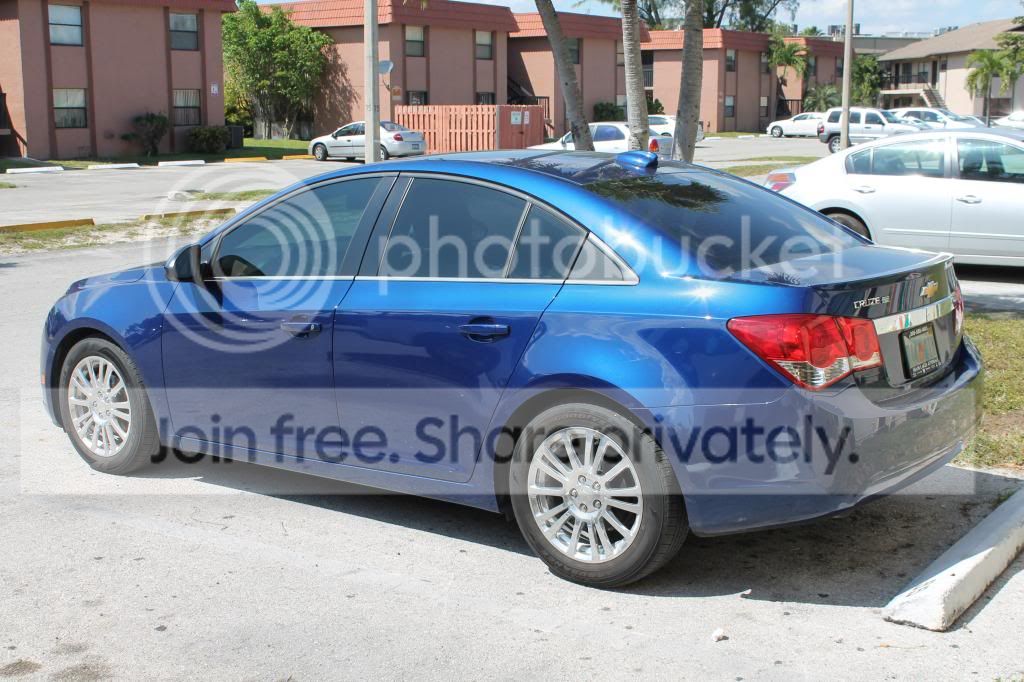 Window Tint on the blue topaz Cruze | Chevrolet Cruze Forums