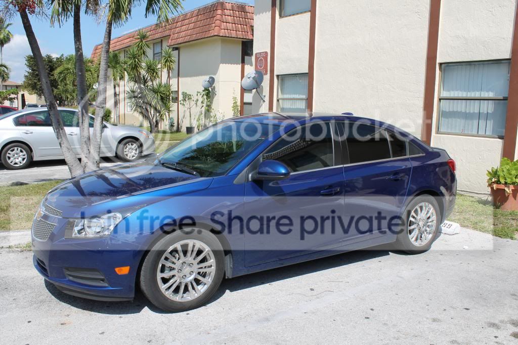 Window Tint on the blue topaz Cruze | Chevrolet Cruze Forums