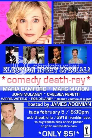 Comedy Death Ray This Tuesday at UCB in Los Angeles | Live Comedy L.A.