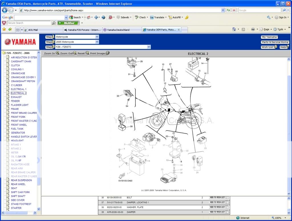 Where do ECU PN's 'map' to? | Yamaha FZ6 Forums - FZ6 Motorcycle ...