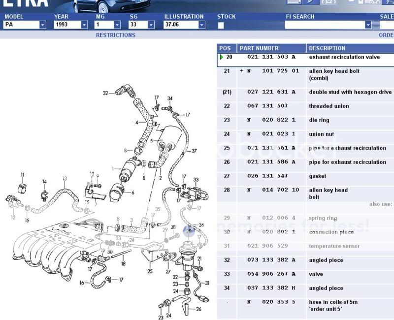 WTB ASAP: EGR Purge Valve (Pic Inside) VR6 OBD1 | VW Vortex ...